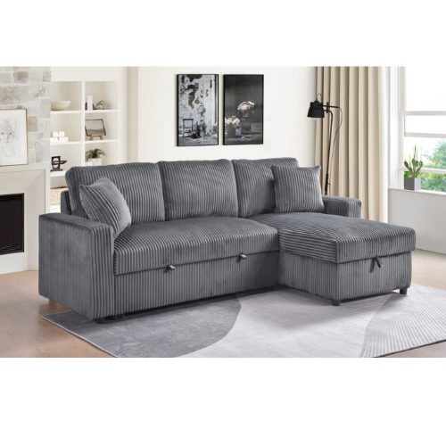 Brecker Sectional Sofabed W/Reversible Storage Chaise – Woodland Furniture Surrey