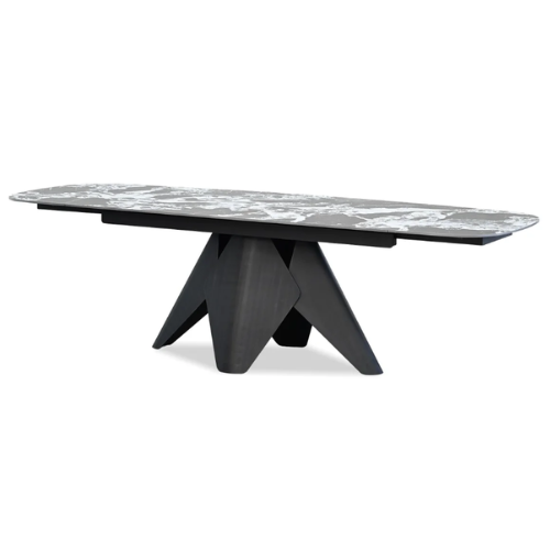 TAJI DOUBLE EXTENSION DINING TABLE – Woodland Furniture Surrey